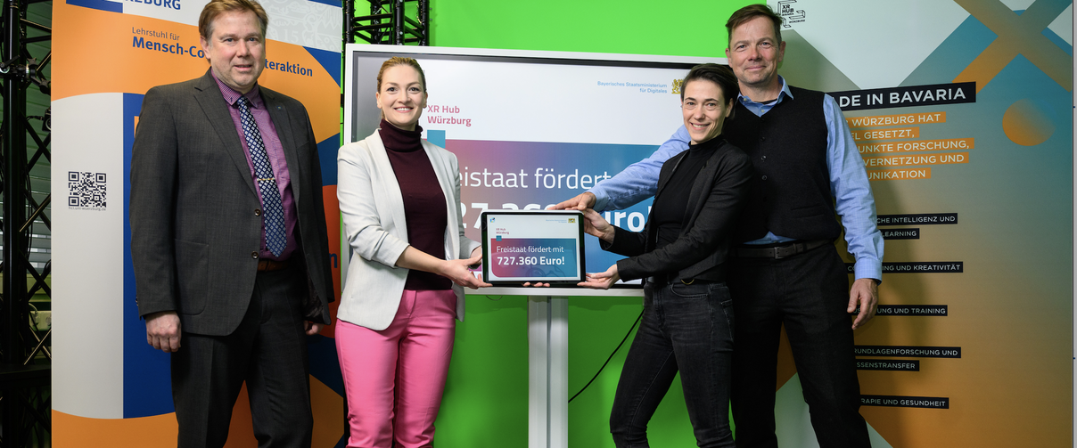 Digital Ministry of Bavaria funds XR Hub Würzburg for another two years! | XR-Hub WÜRZBURG